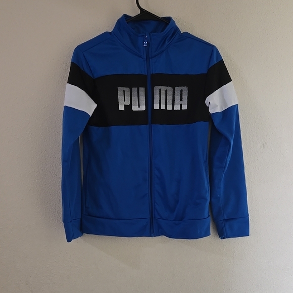 Puma | Jackets & Coats | Puma Blue Track Jacket | Poshmark